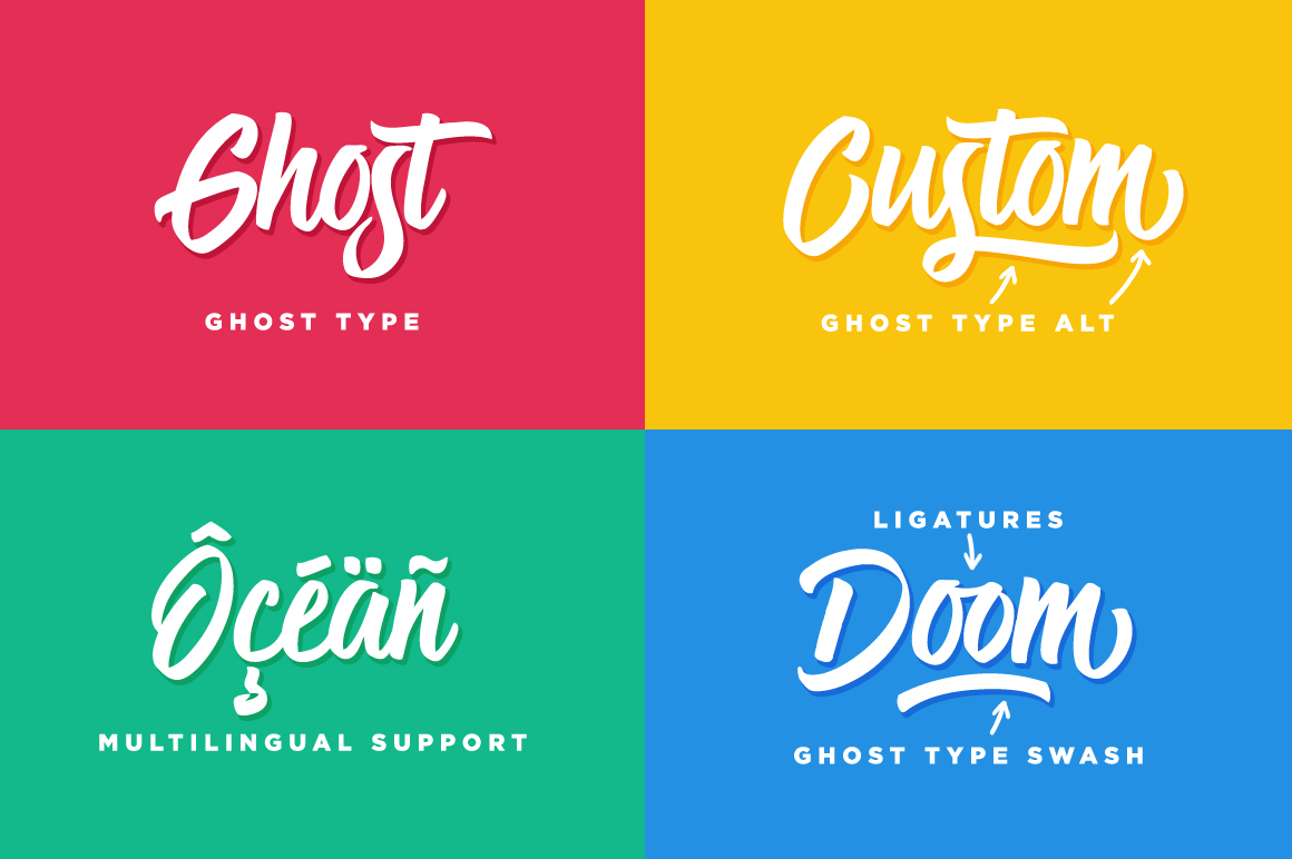 Ghost Type ~ Script Fonts on Creative Market