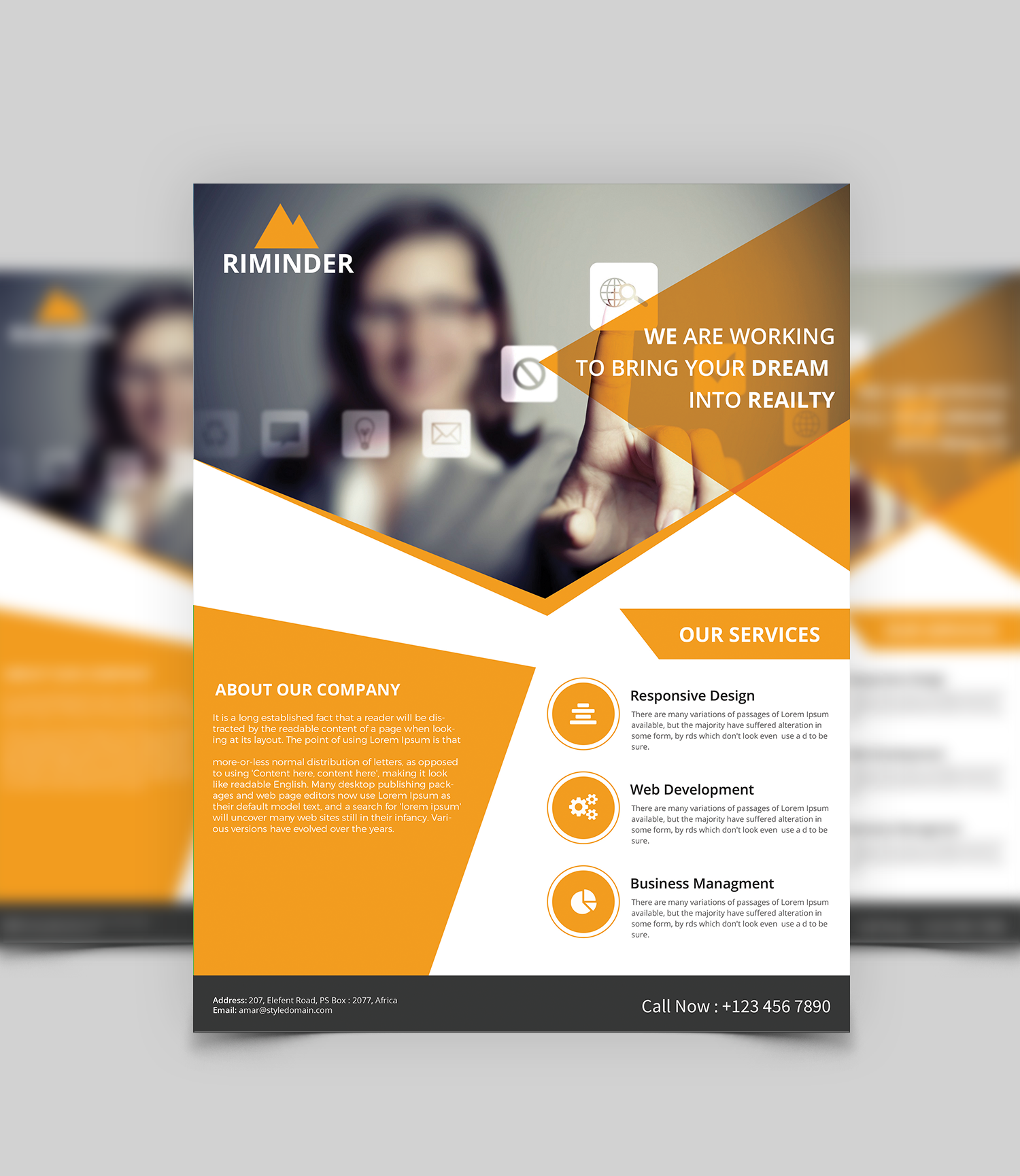 Corporate Business Flyer ~ Flyer Templates on Creative Market