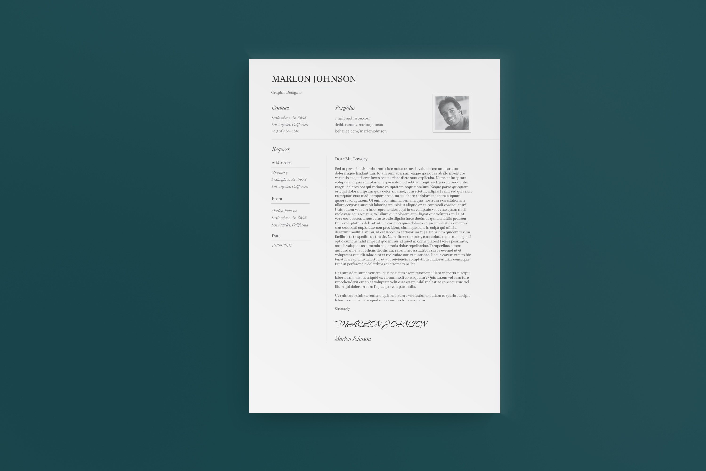 Elegance | Simple Elegant Resume ~ Resume Templates on Creative Market