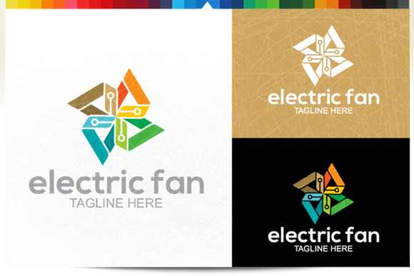 Electric Fan ~ Logo Templates on Creative Market