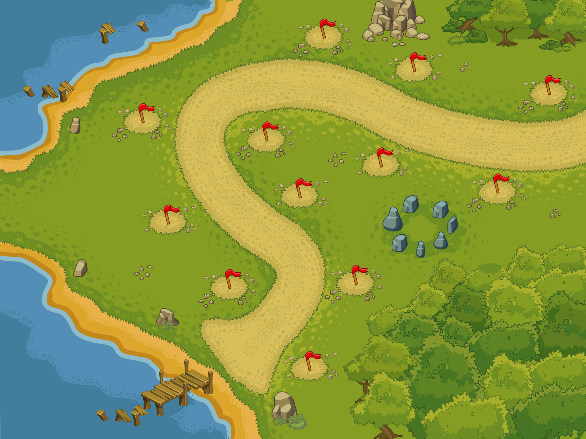 Tower Defence - Forest Pack 1 ~ Illustrations on Creative Market