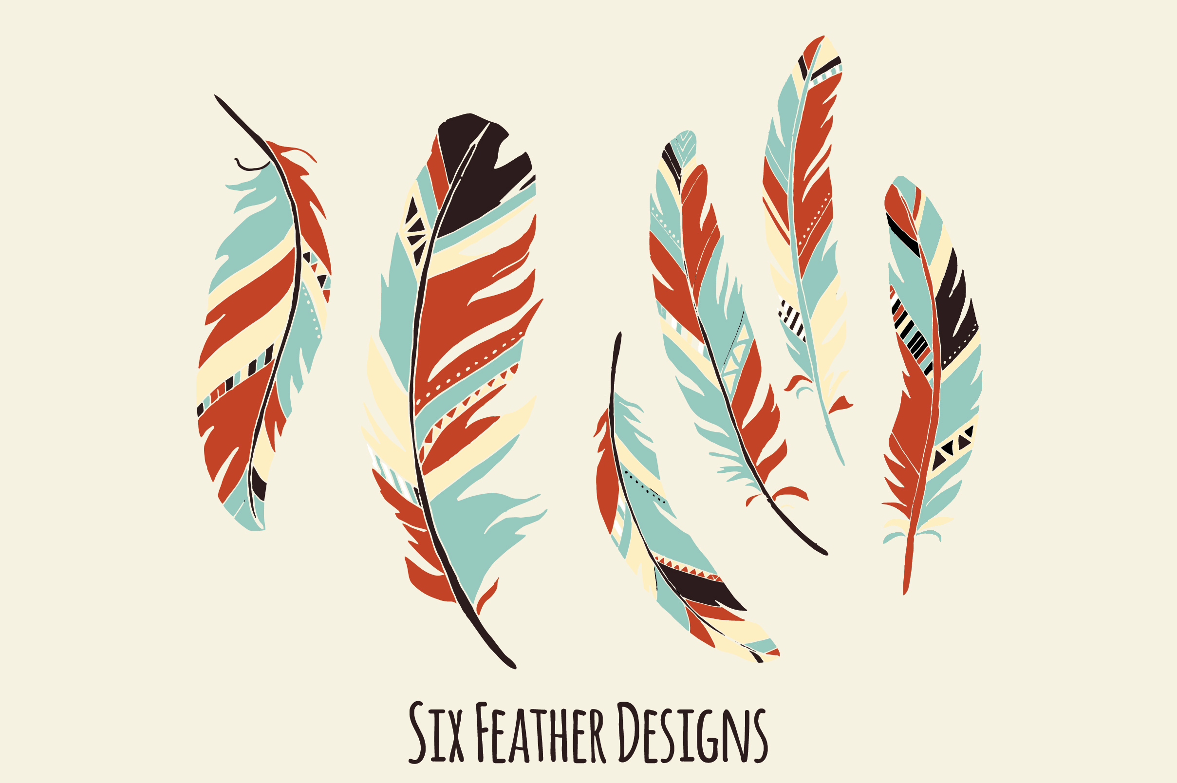 Feather Elements / Hand Drawn ~ Graphics on Creative Market