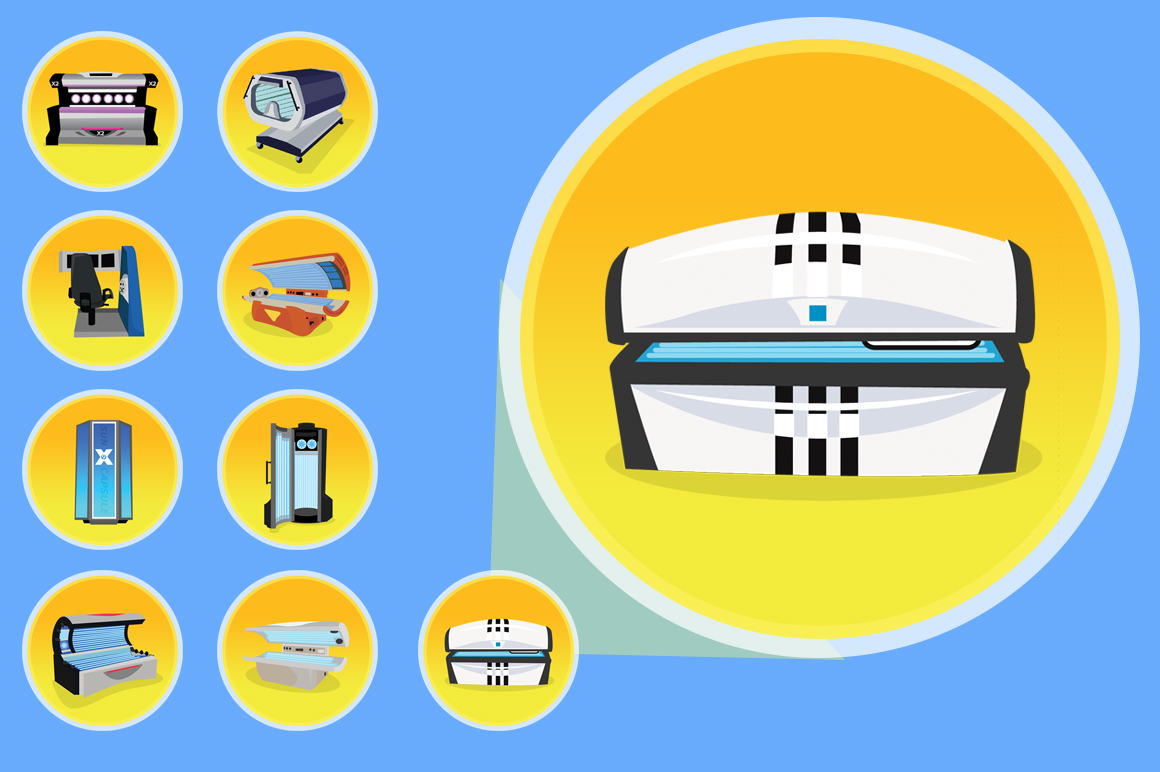 9 Tanning Bed Graphics and Icons ~ Icons on Creative Market