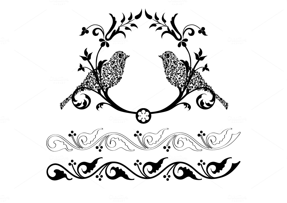 Hand Drawn Embellishment Vector Set ~ Illustrations on Creative Market
