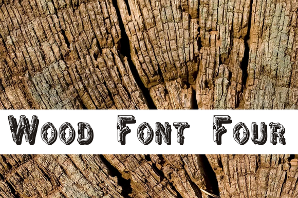 Wood Font Four ~ Display Fonts on Creative Market
