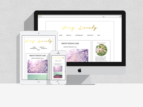 Very Lovely Wordpress Blog Theme ~ WordPress Themes on Creative Market