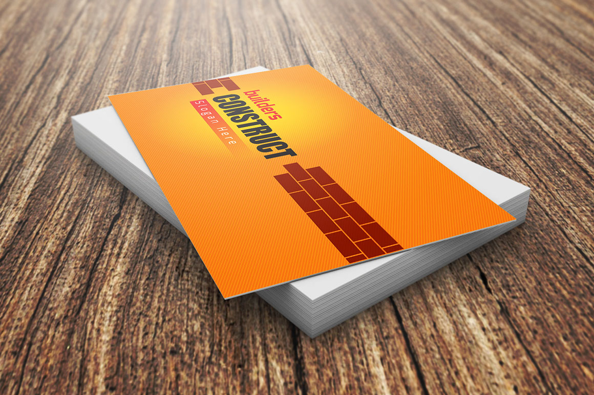Builders Constrauct Visiting Card ~ Business Card Templates on Creative ...