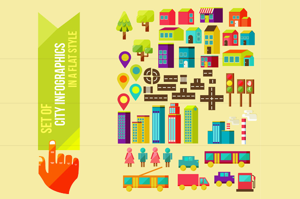 Set Of City Infographics ~ Icons on Creative Market