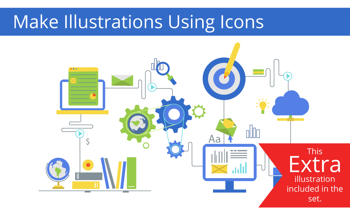 Icon Illustration Set ~ Icons on Creative Market