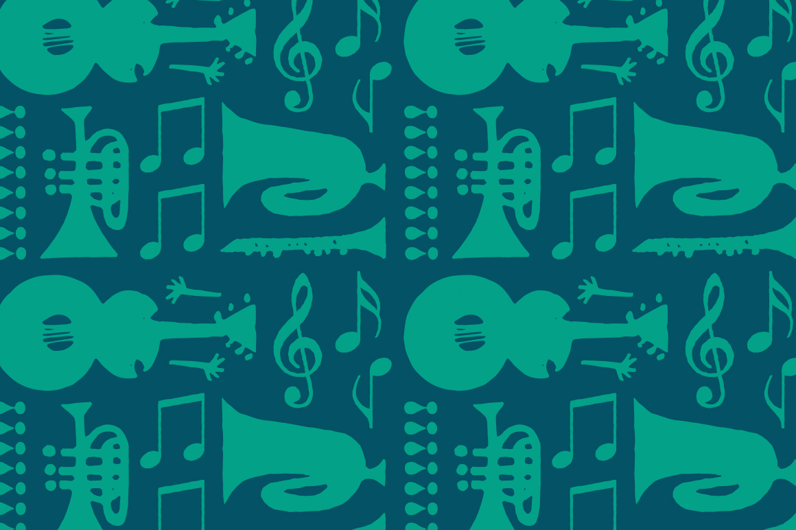 Retro Music Pattern ~ Patterns on Creative Market