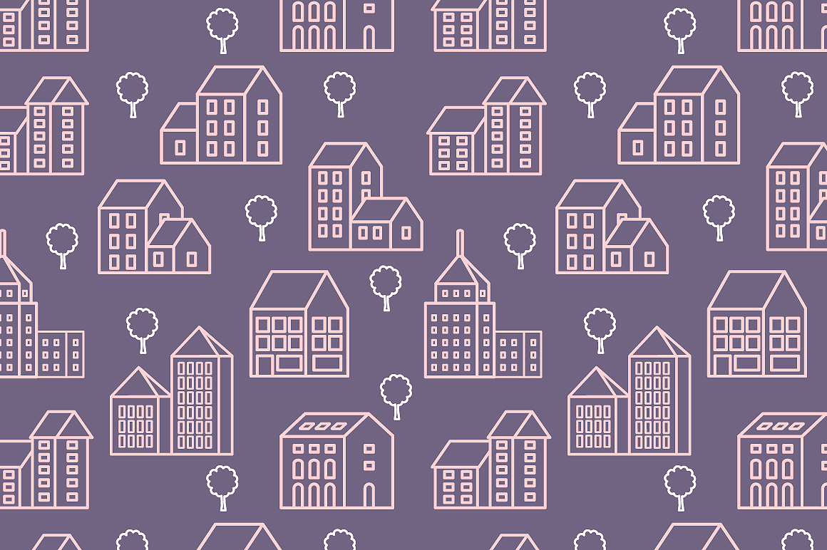 Linear city pattern ~ Patterns on Creative Market