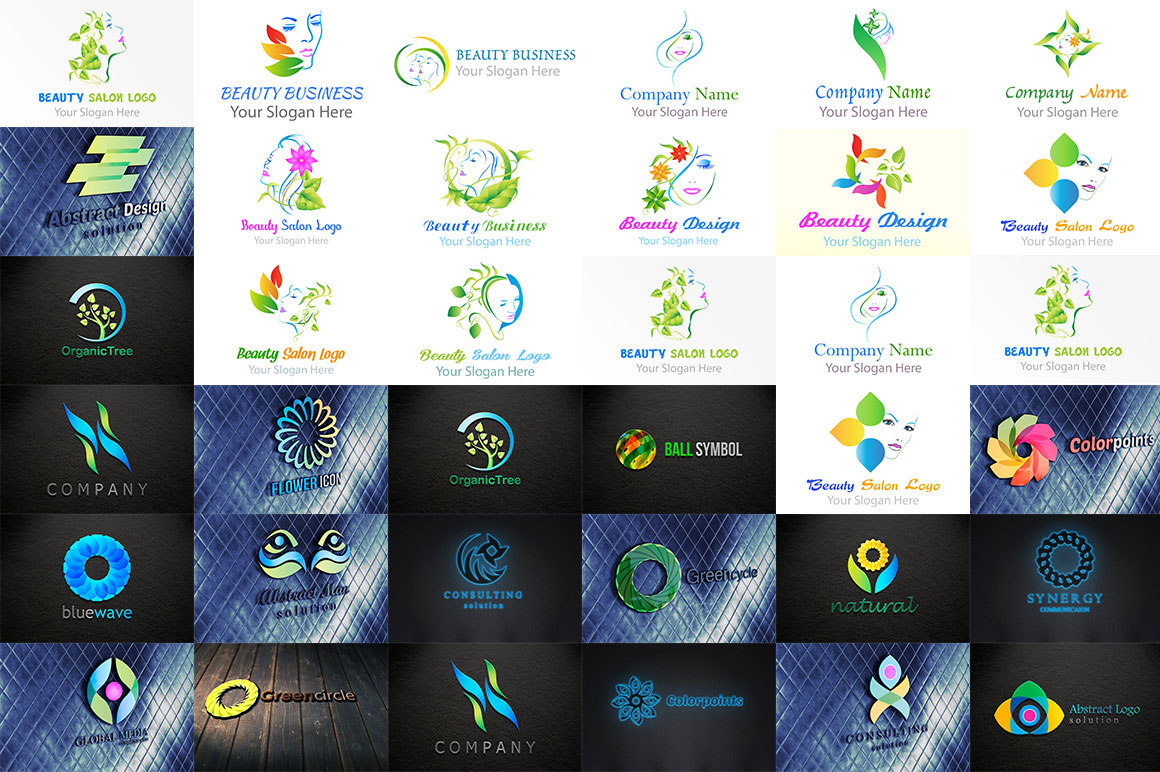30 Logo Pack 9 ~ Logo Templates on Creative Market