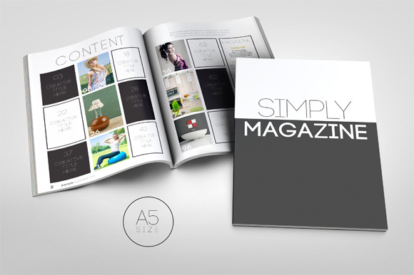 A5 Magazine Template ~ Magazine Templates on Creative Market