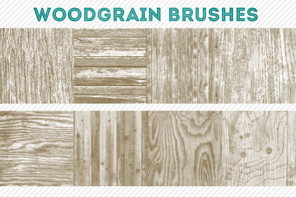 Woodgrain Brushes ~ Brushes on Creative Market