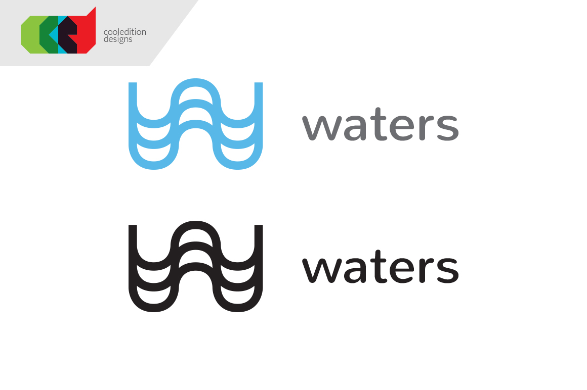 Waters - Logo Template + Free BC ~ Logo Templates on Creative Market