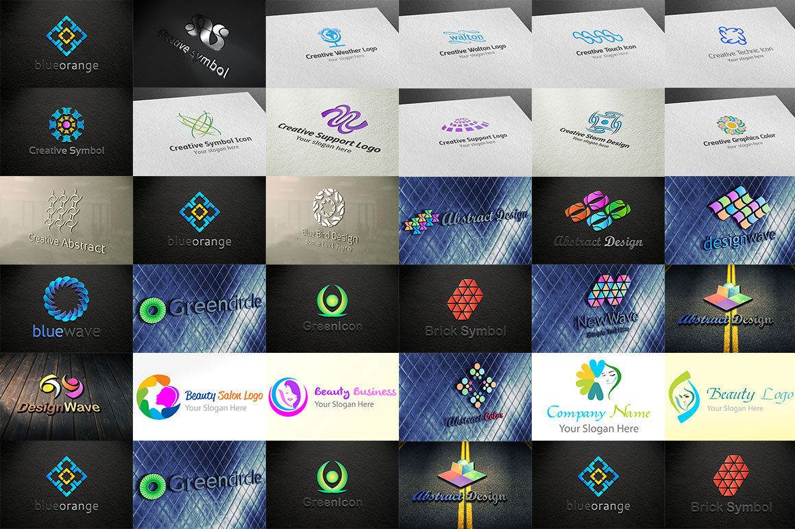 30 Logo Pack 12 ~ Logo Templates on Creative Market