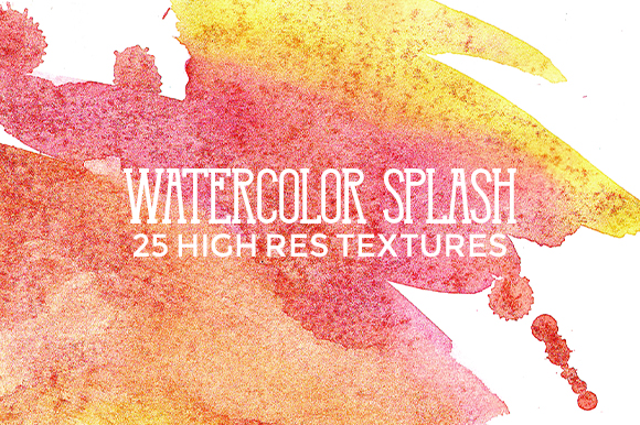 25 Watercolor Splash Textures ~ Textures on Creative Market