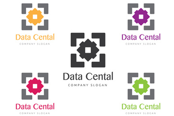 Data Centra Logo ~ Logo Templates on Creative Market
