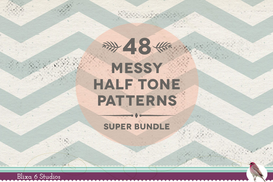 48 Messy Halftone Digital Patterns ~ Patterns on Creative Market