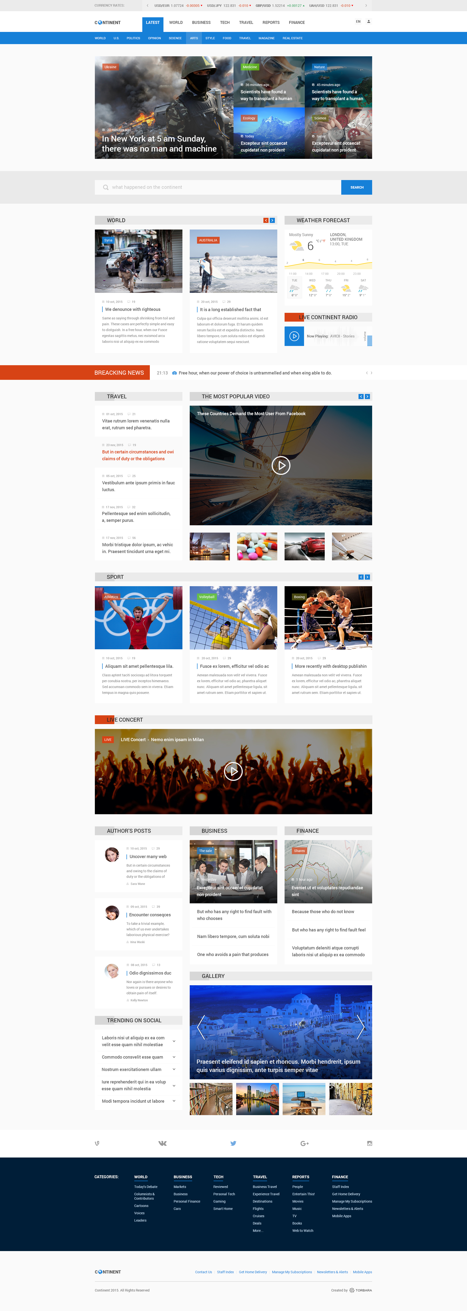 24 PSD Template for 29$ ~ Website Templates on Creative Market