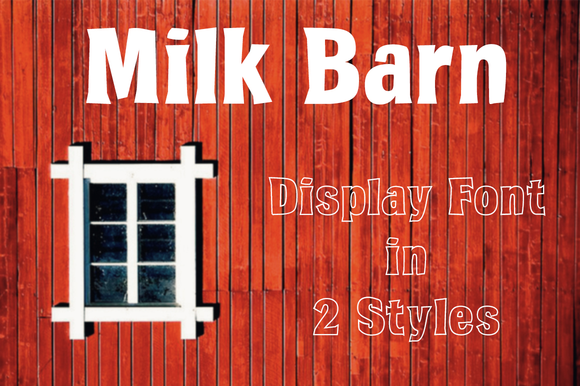 Milk Barn ~ Display Fonts on Creative Market