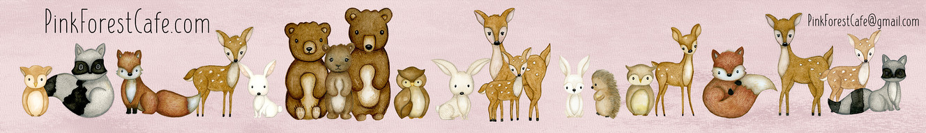 Pink Forest Cafe | Creative Market