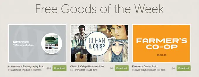 Announcing Free Goods of the Week! - Creative Market Blog