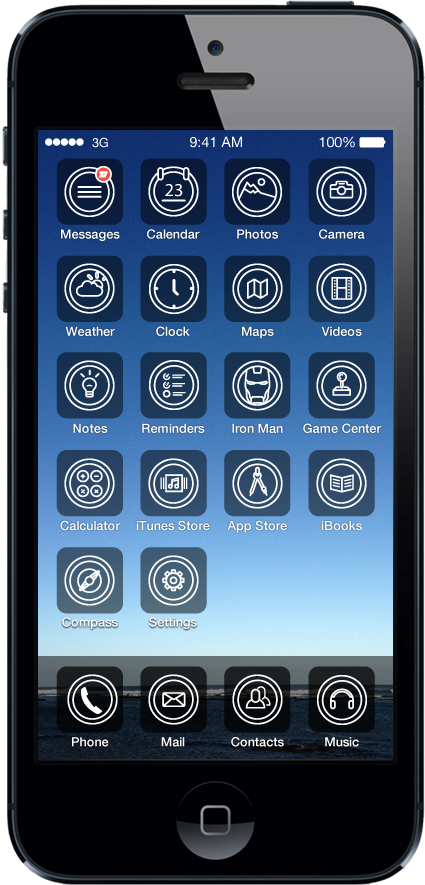 iOS 7 Flat Icons Reimagined - Creative Market Blog