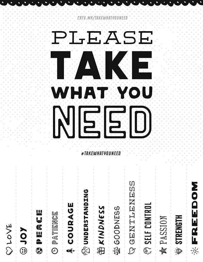 Take What You Need Poster Template
