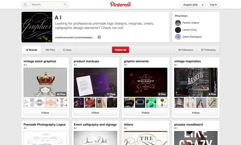 50 Creative Market Shops to Follow on Pinterest - Creative Market Blog