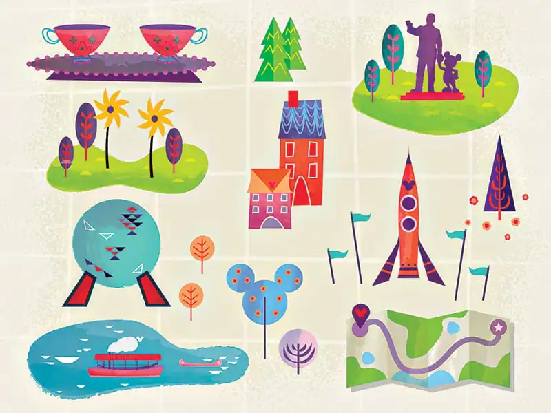 50 Delightful Disney-Themed Dribbble Shots - Creative Market Blog