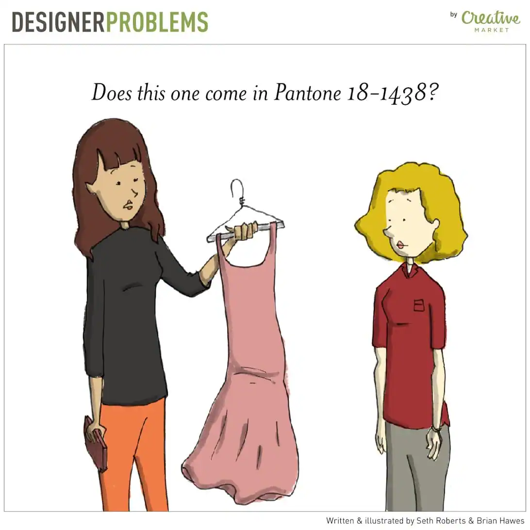 Designer Problems Comic #2: Buying a Dress - Creative Market Blog