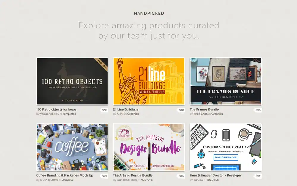 Get Your Items Featured in Our New Handpicked Section - Creative Market ...