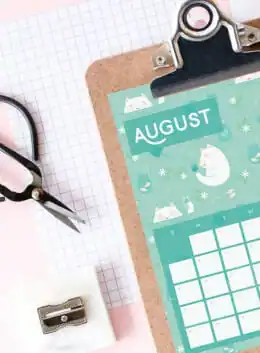 Free Download: August Printable Calendar - Creative Market Blog