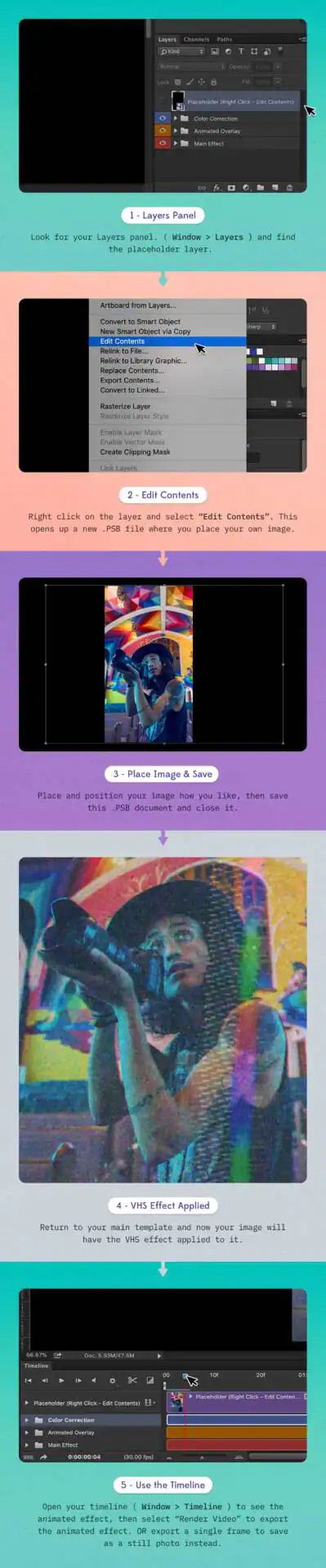 How to Make a VHS Effect in Photoshop - Creative Market Blog
