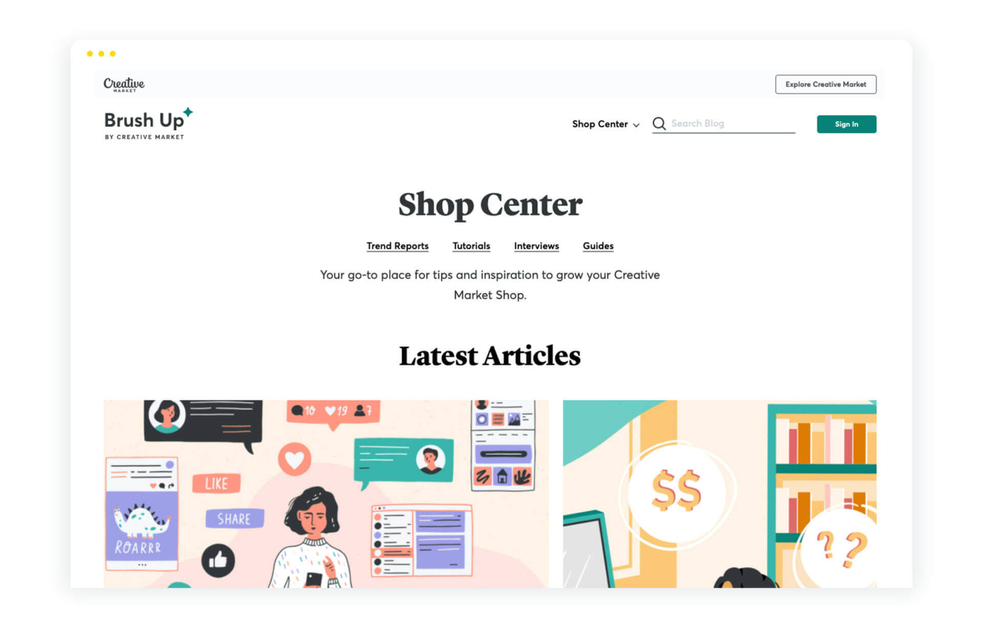 Welcome to Brush Up: Creative Market's New Inspiration Hub - Creative ...
