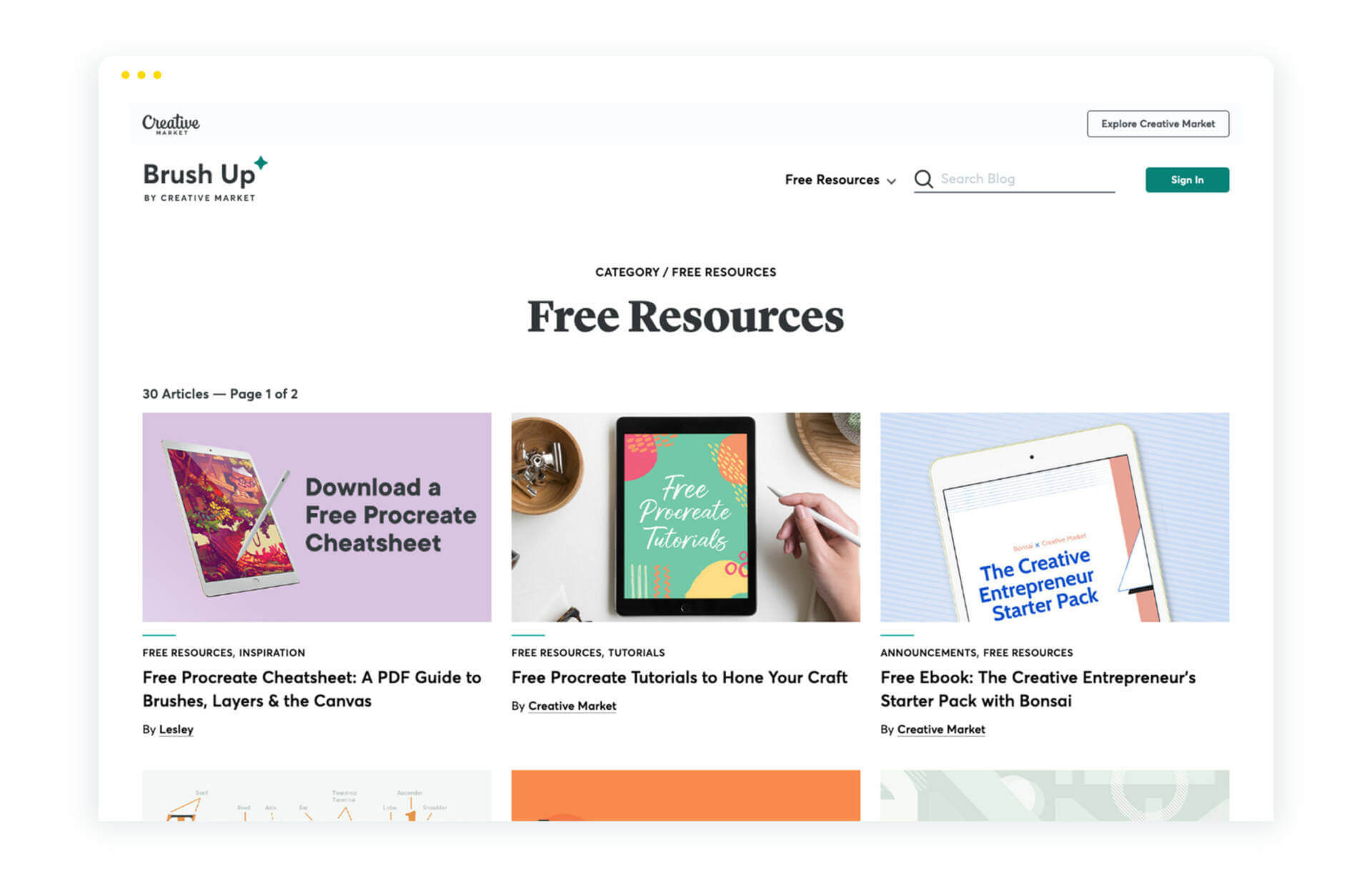 Welcome to Brush Up: Creative Market's New Inspiration Hub - Creative ...