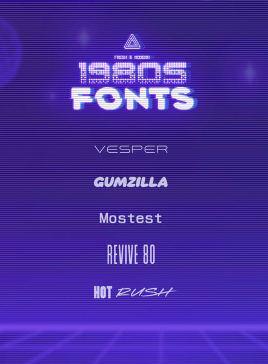 Handpicked 80s Fonts That Feel Fresh & Modern - Creative Market Blog