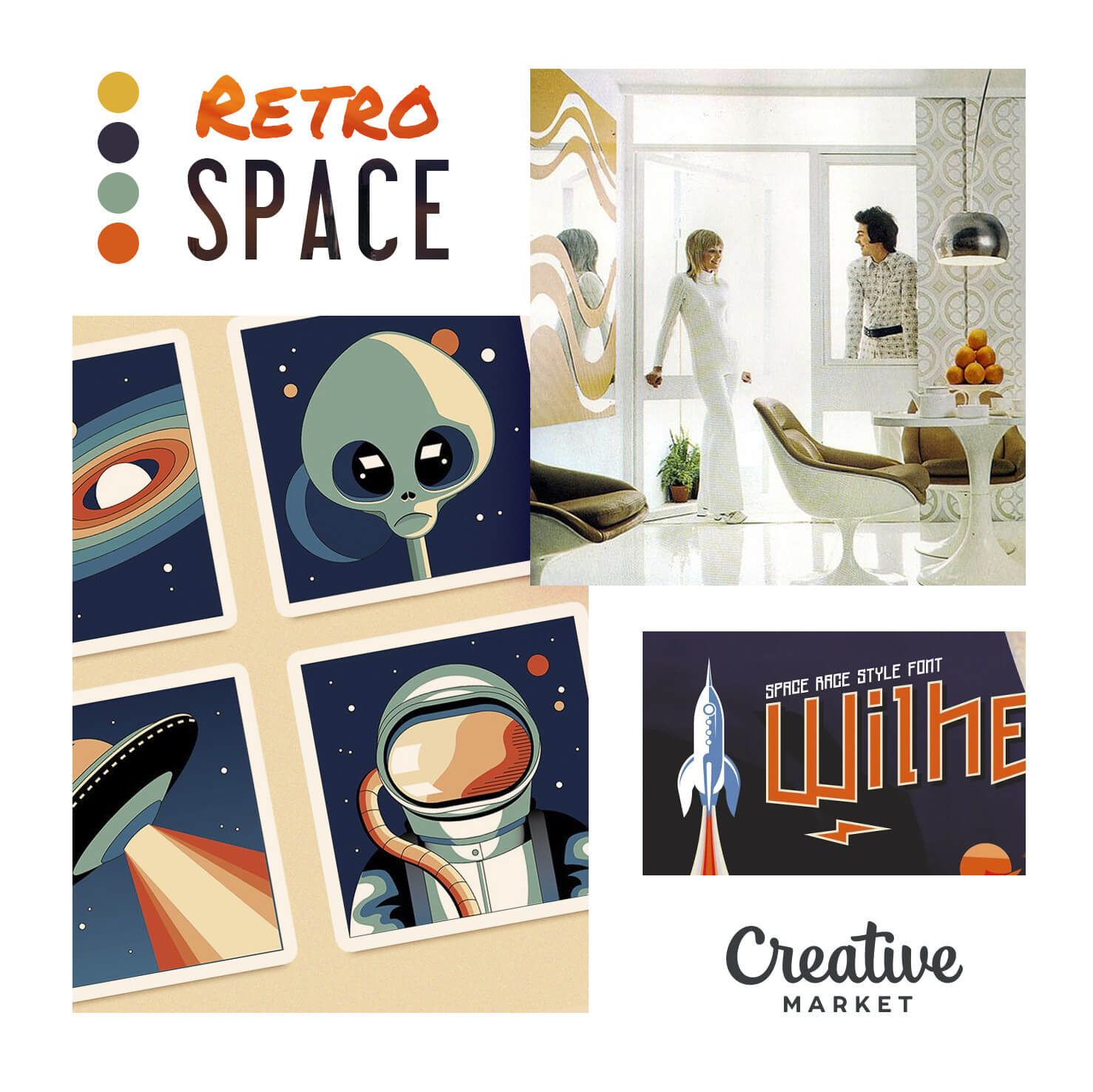 Moodboard Series: Space Age Design - Creative Market Blog
