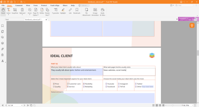 How to Create a Fillable PDF Workbook - Creative Market Blog