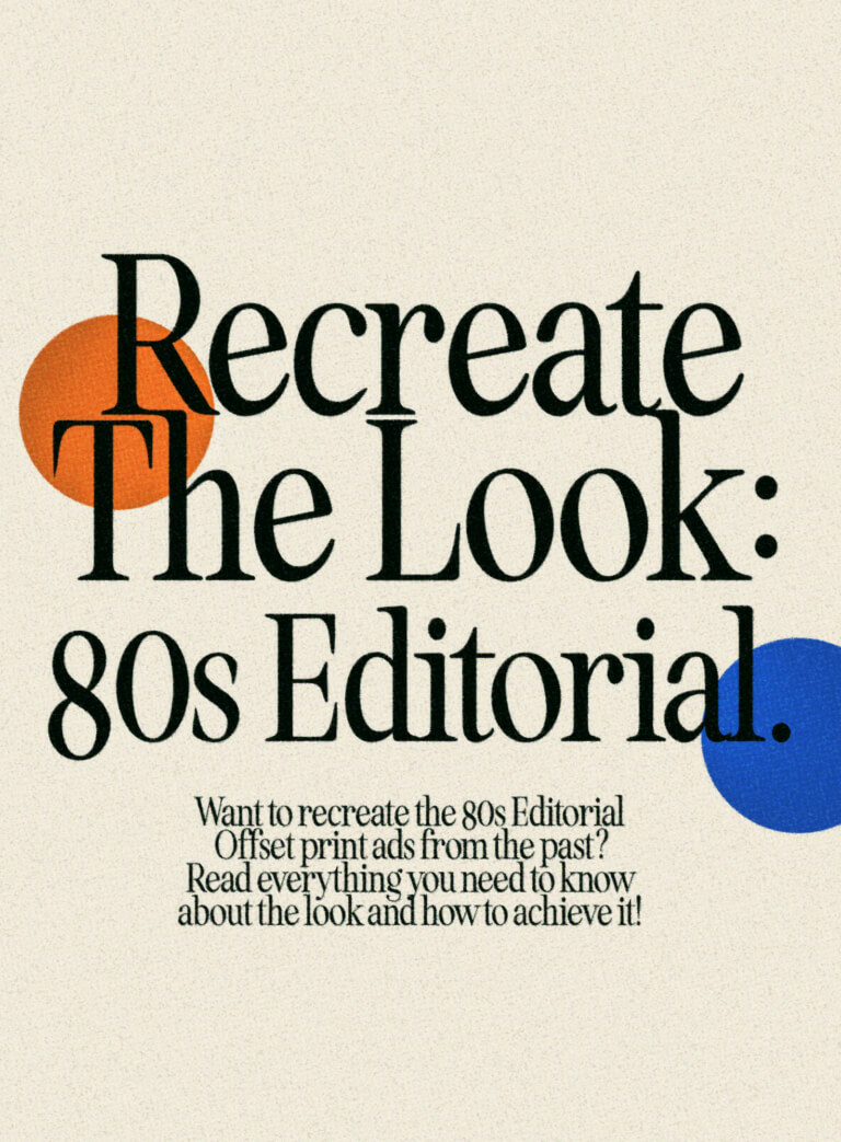 Recreate the Look: 80s Editorial - Creative Market Blog
