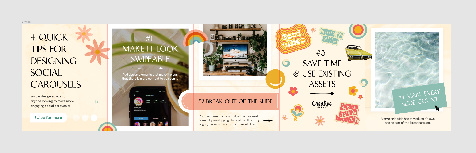 Design It Yourself: Social Carousels - Creative Market Blog