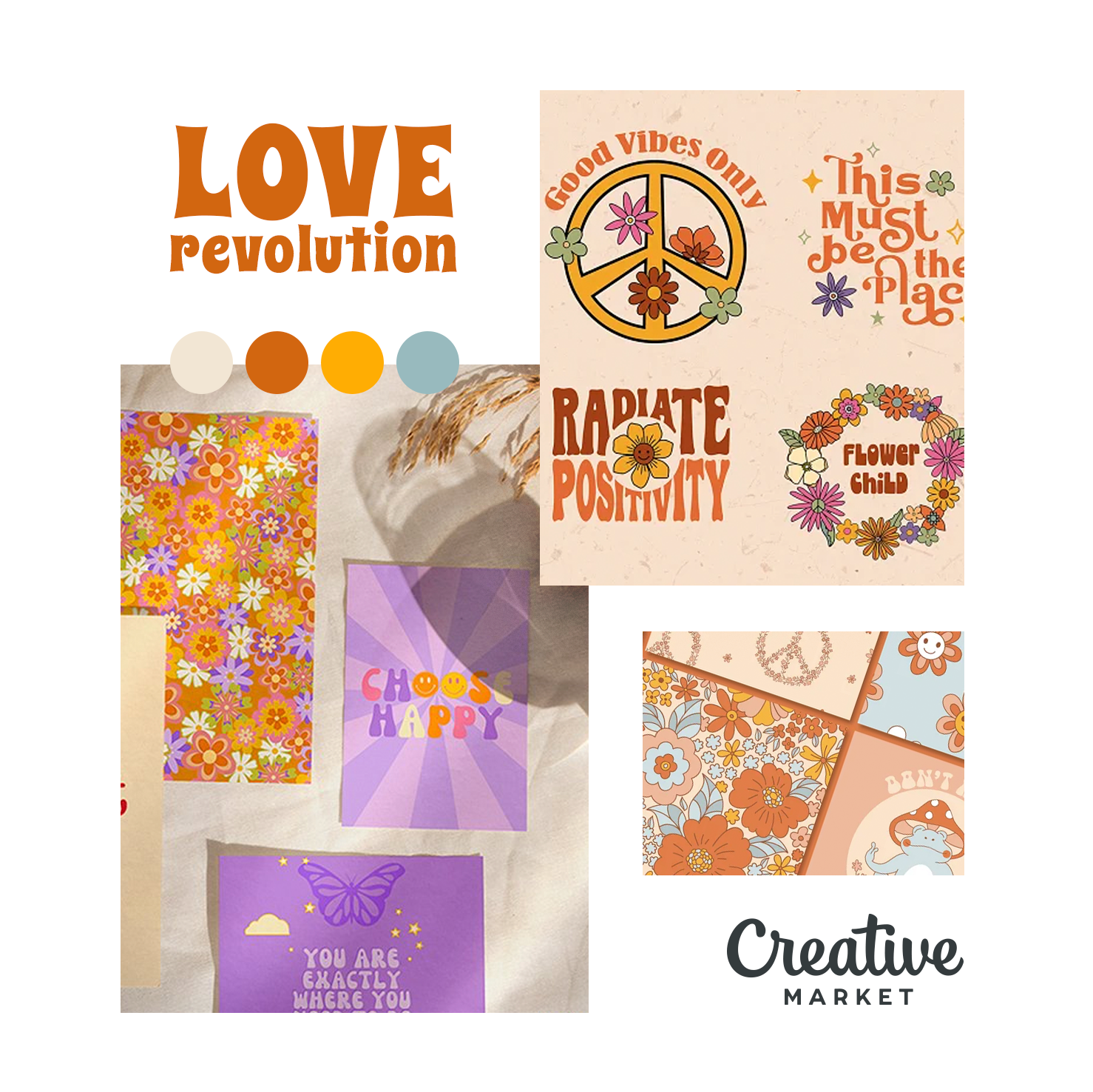 Moodboard Series: Pacifist Art - Creative Market Blog