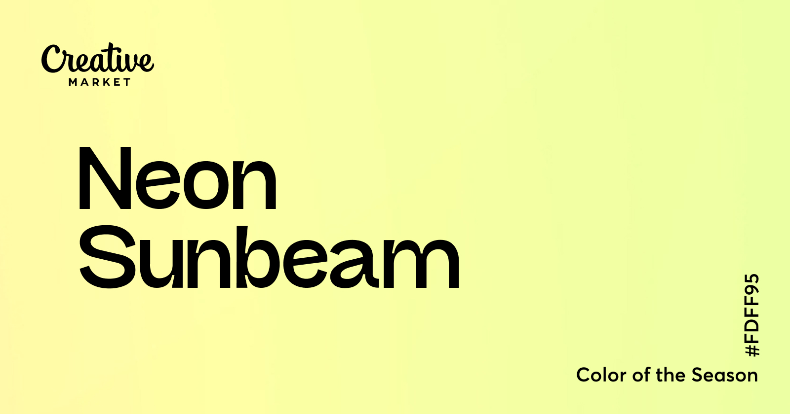 Introducing Our Color of the Season: Neon Sunbeam - Creative Market Blog