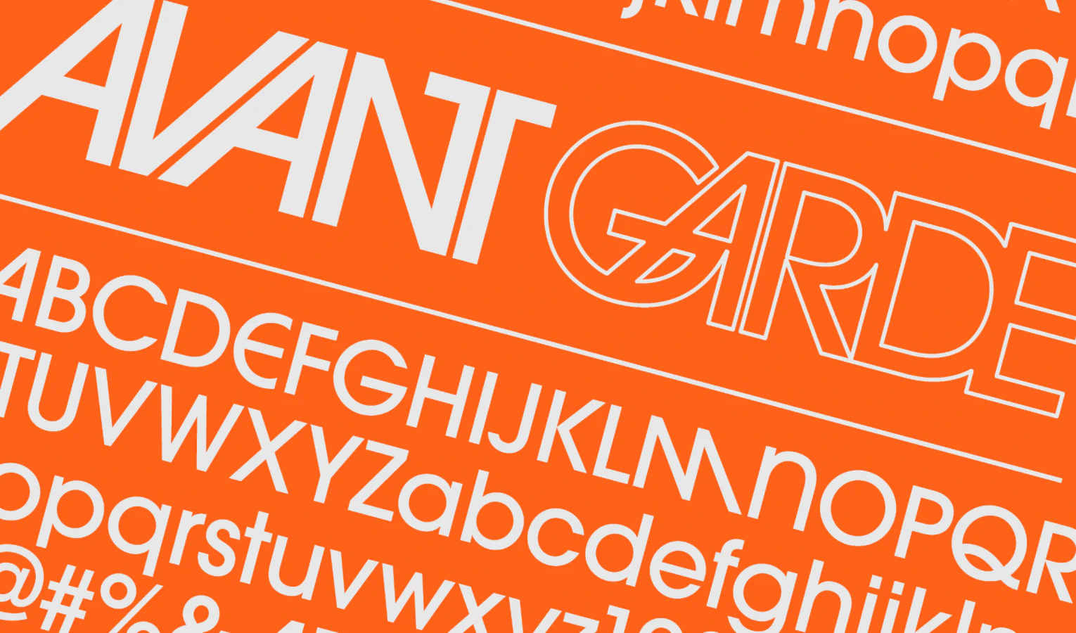 Avant Garde Font Images