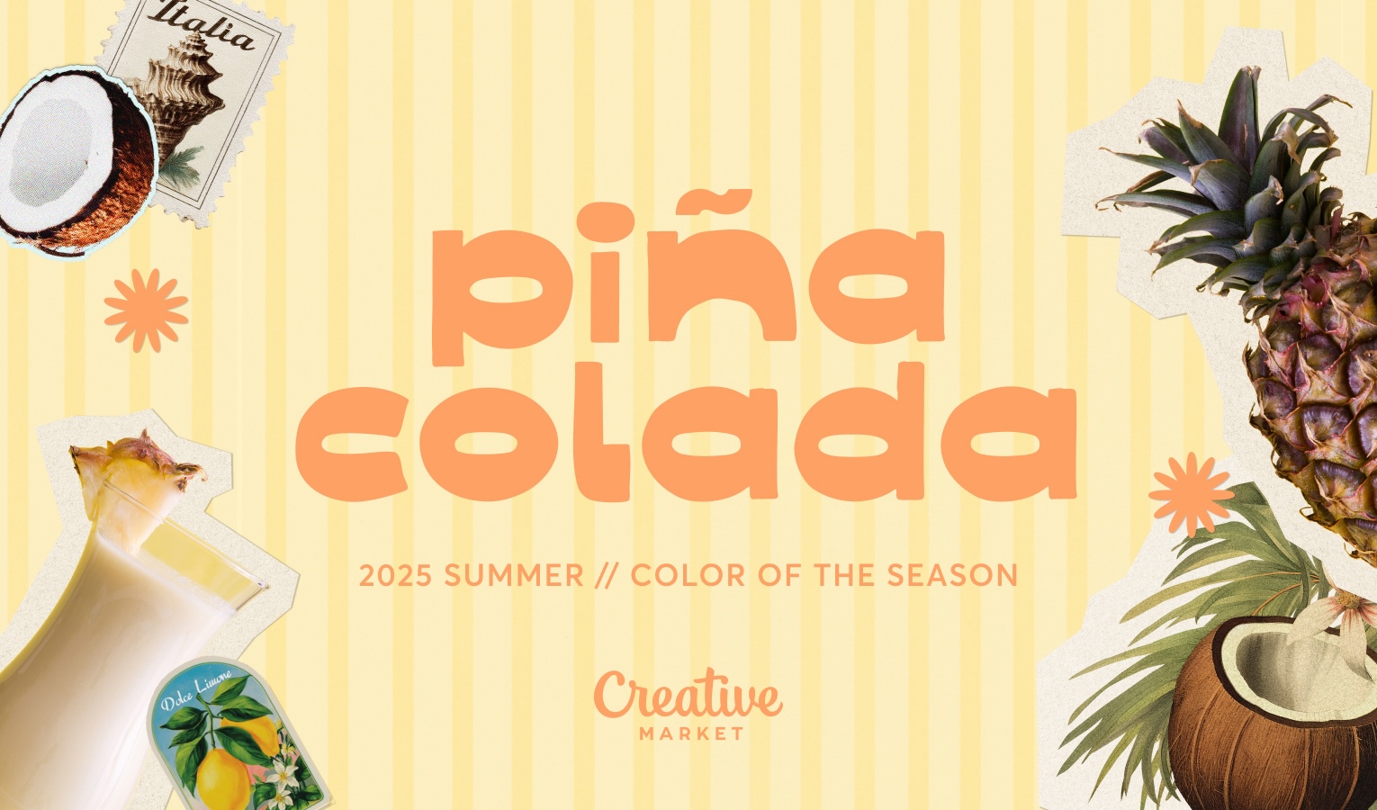 Introducing Our Color of the Season: Piña Colada - Creative Market Blog