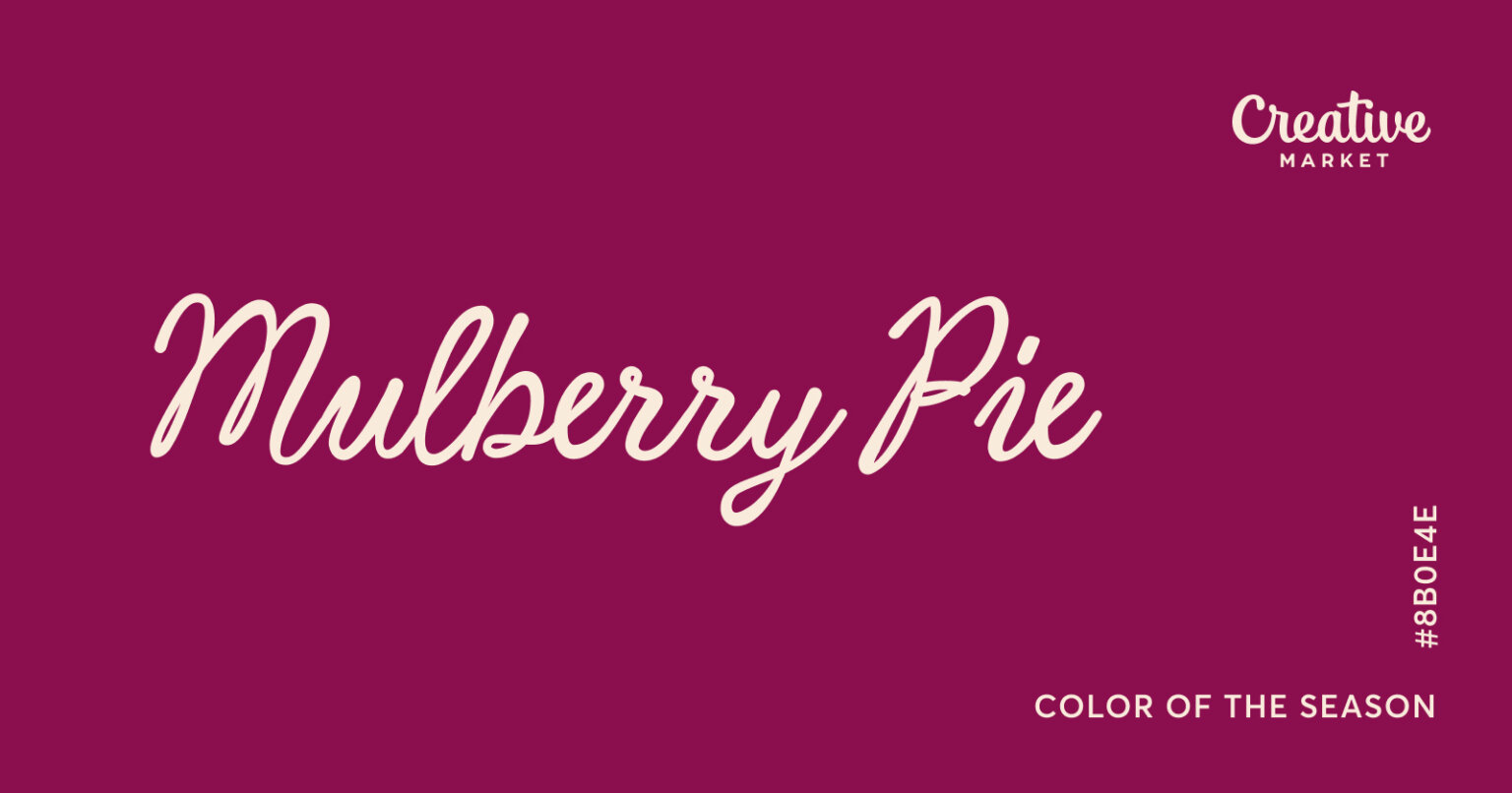 Introducing Our Color of the Season: Mulberry Pie - Creative Market Blog