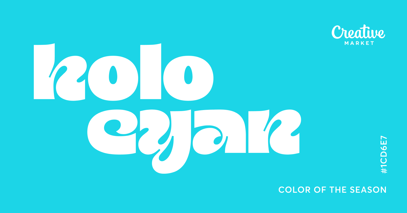 Introducing Our Color of the Season: Holo Cyan - Creative Market Blog