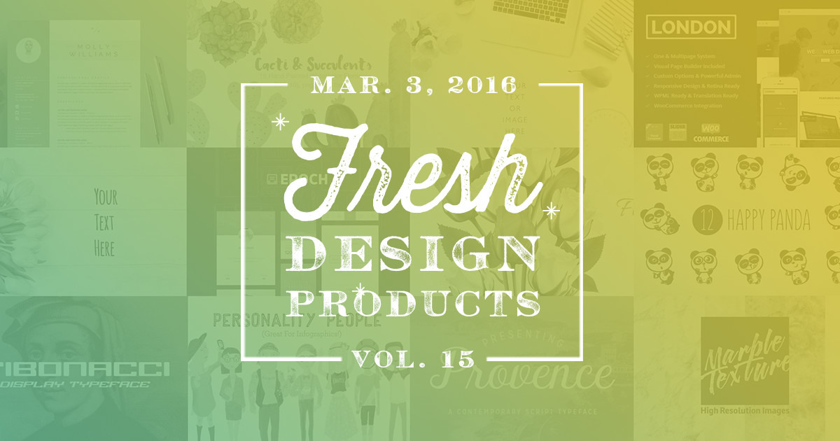 This Week's Fresh Design Products: Vol. 15 | Creative Market Blog