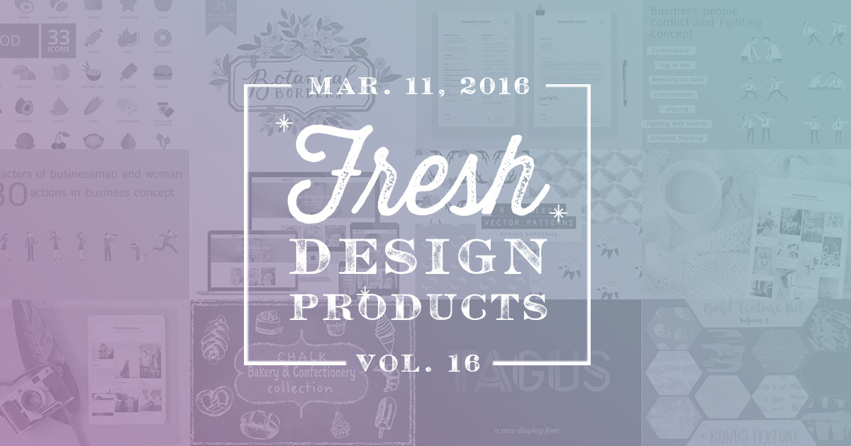 This Week's Fresh Design Products: Vol. 16 | Creative Market Blog